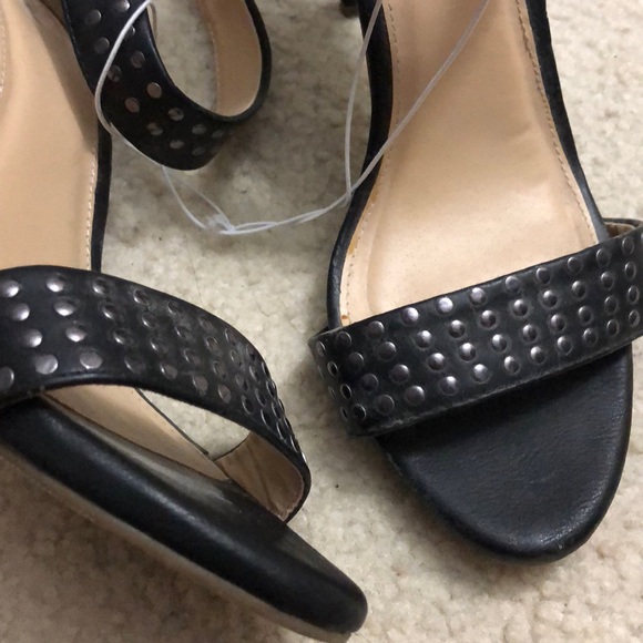 Shoes | Studded Sexy Black Open Toe Heels Stilettos | Poshmark